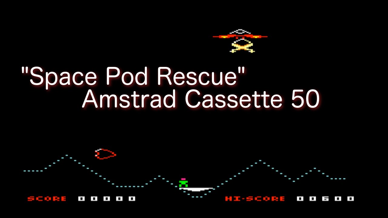 Space Pod Rescue (Amstrad Cassette 50 Game 47) - YouTube