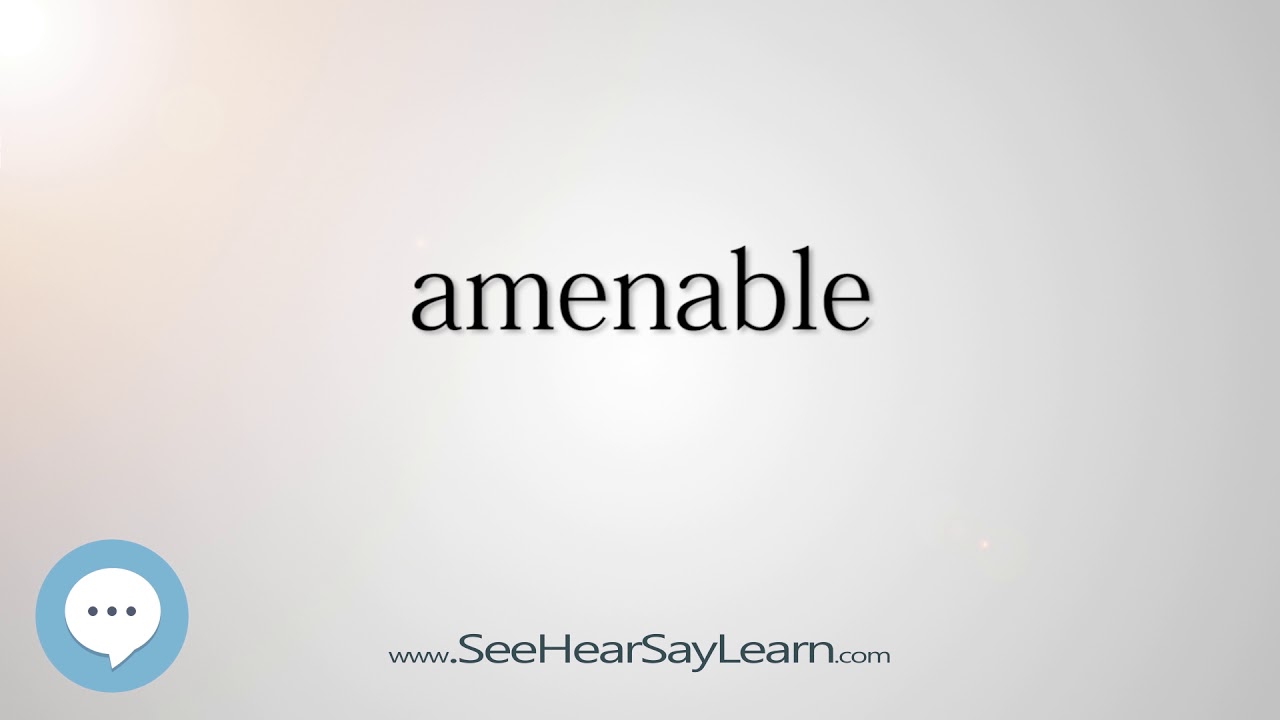amenable (Every English Word Pronounced) 📕🔊🗣️😎 - YouTube