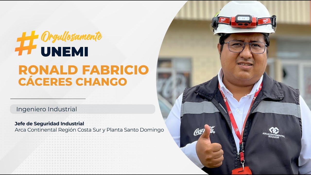 #OrgullosamenteUNEMI | Ronald Fabricio Cáceres Chango - YouTube