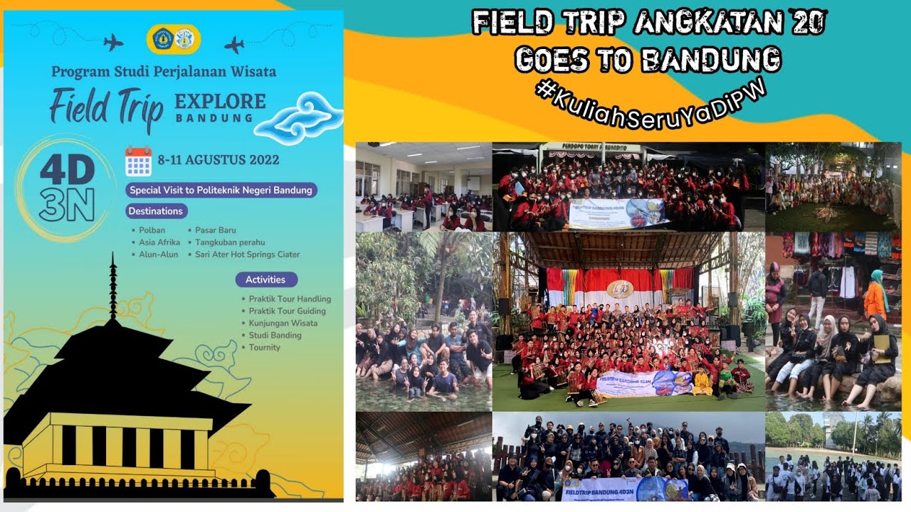 FIELD TRIP : Prodi Perjalanan Wisata Angkatan 2020 - YouTube