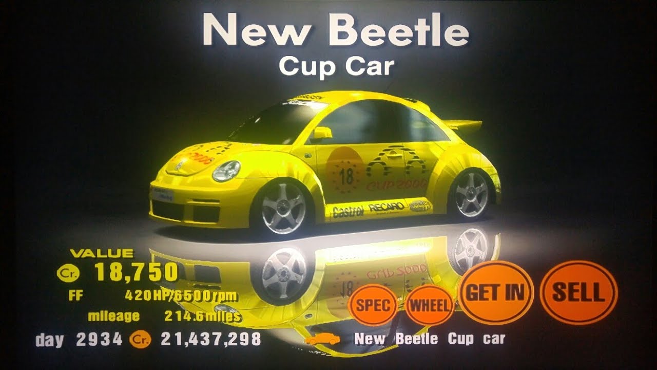 Gran Turismo 3: Volkswagen New Beetle Cup Car - Competitive Testing ...