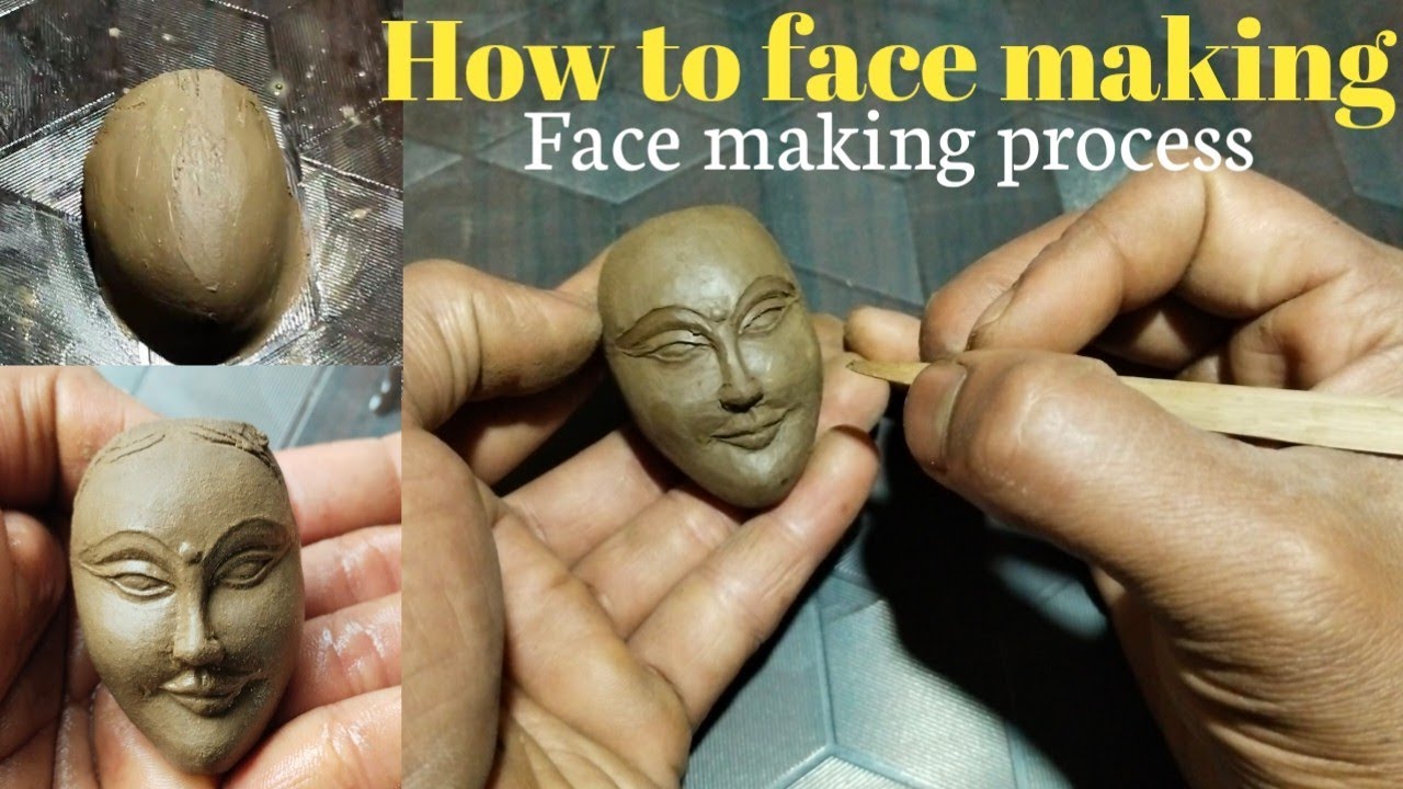 How to murti face making//face making process//miti se face making ...