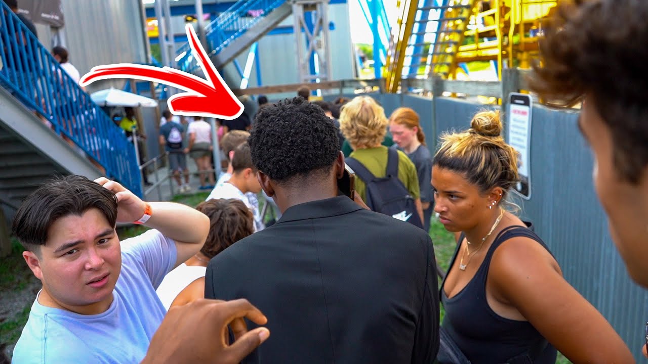 Skipping Lines at Six Flags - YouTube