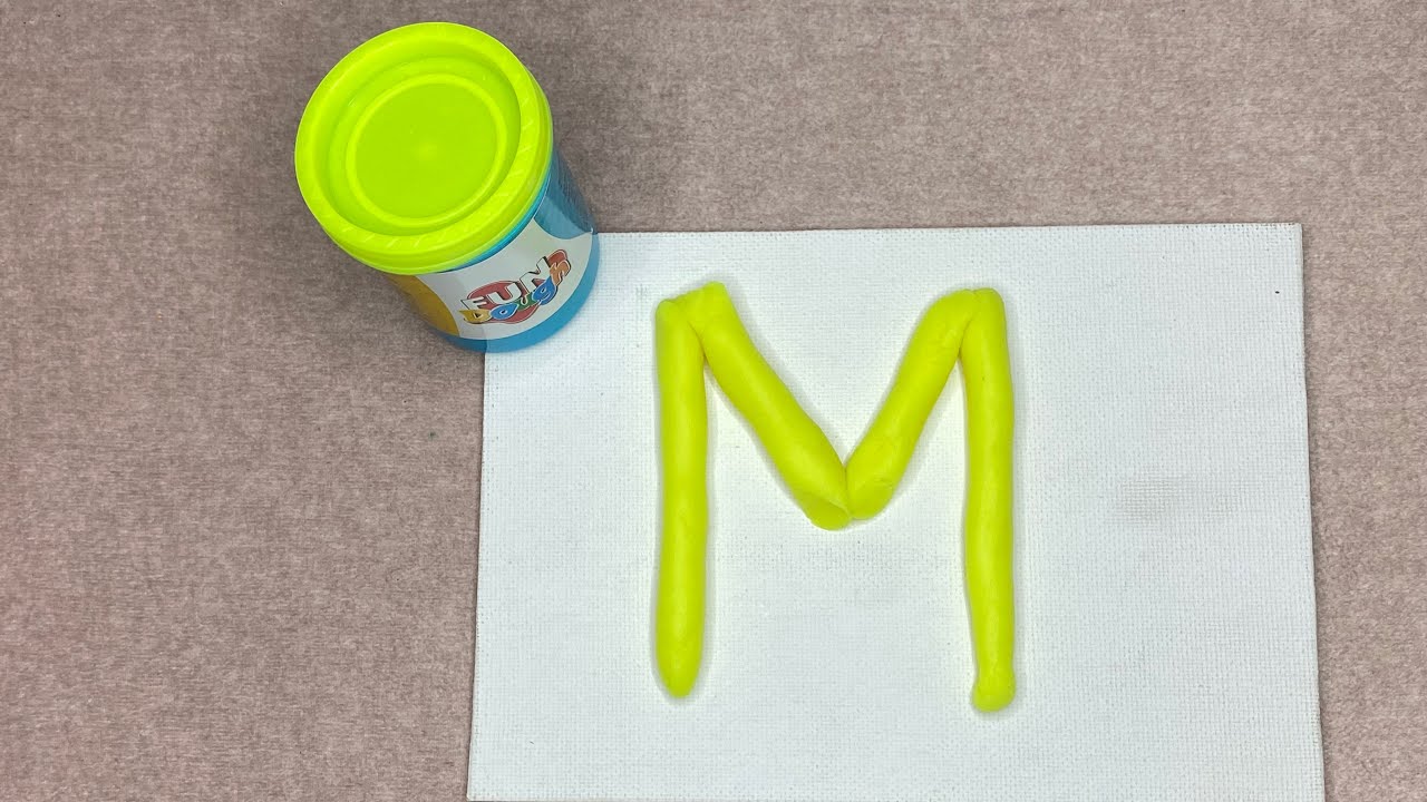 How to make the letter “M” in clay/alphabetical letter/kids/clay ...