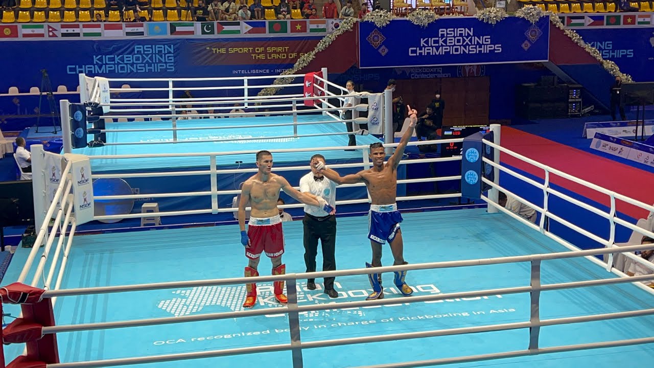 ឈឿន ល្ហៃ VS Kazakhstan Asean Kick boxing Championships នៅប្រទេសថៃ - YouTube
