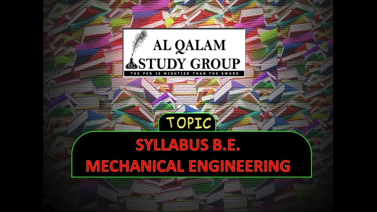 SYLLABUS BE MECHANICAL ENGINEERING YouTube syllabus-be-mechanical-engineering-youtube