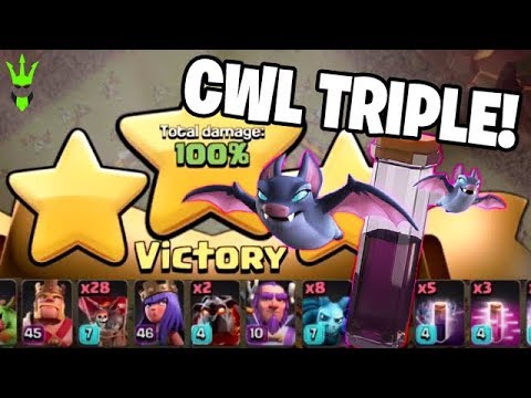 UNLOCKING WARDENS ABILITY AND BAT SPELL! + CWL 3 STAR ATTACK LIVE ...