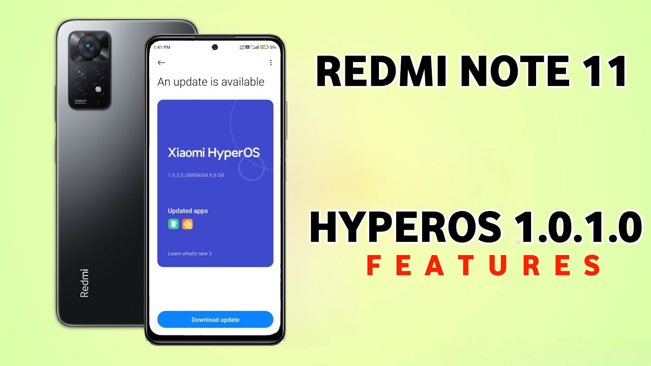 Redmi Note 11 HyperOS 1.0.1.0 Update Review | 54+ Hidden Features | Note 11 New Update Android ...