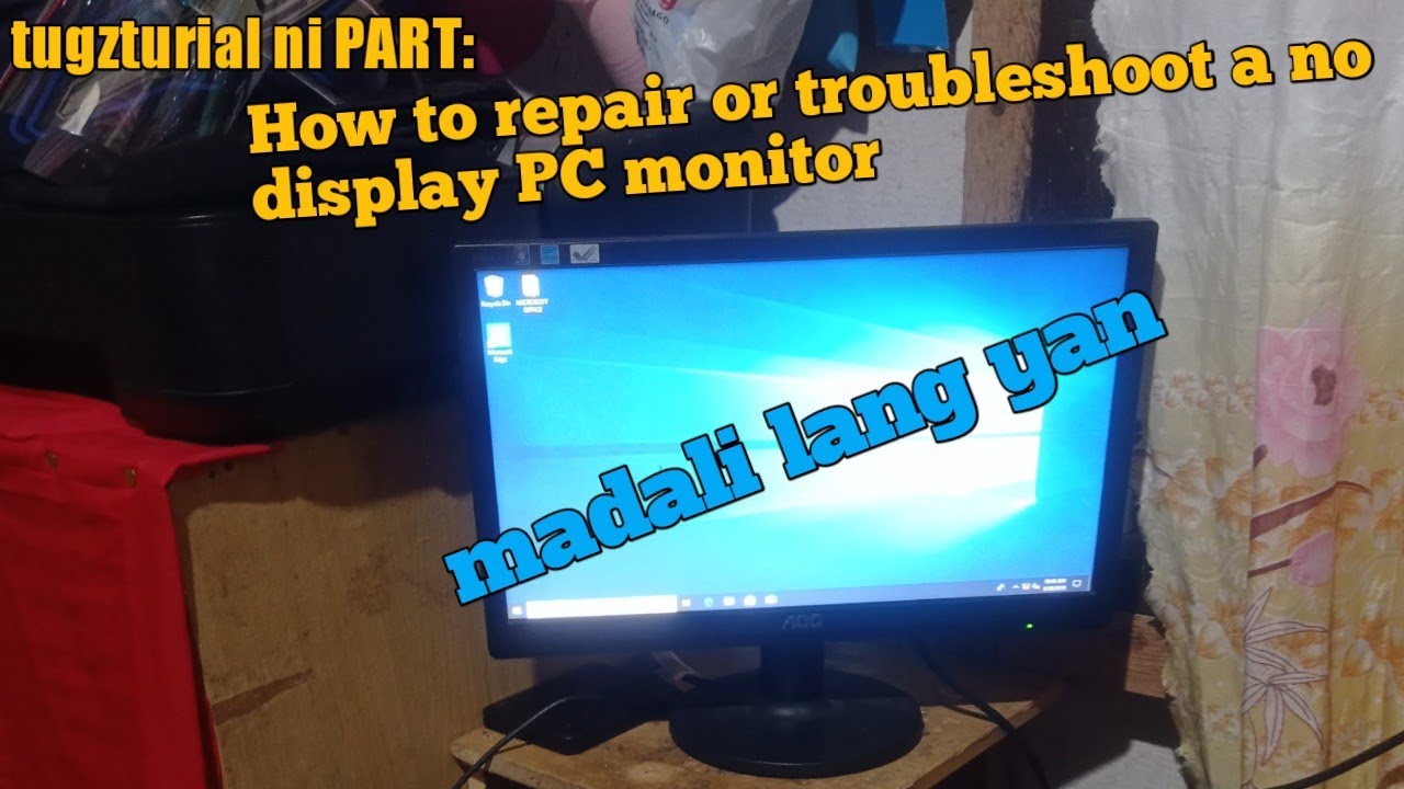 Tugzturial Ni Part How To Repair A No Display Computer Monitor Troubleshooting A No Display