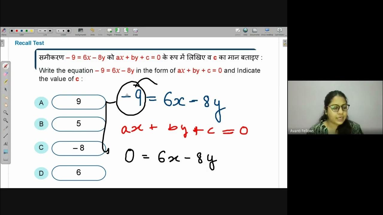 GRAPHICAL REPRESENTATION OF LINEAR EQUATION IN TWO | NEEV Free Math ...