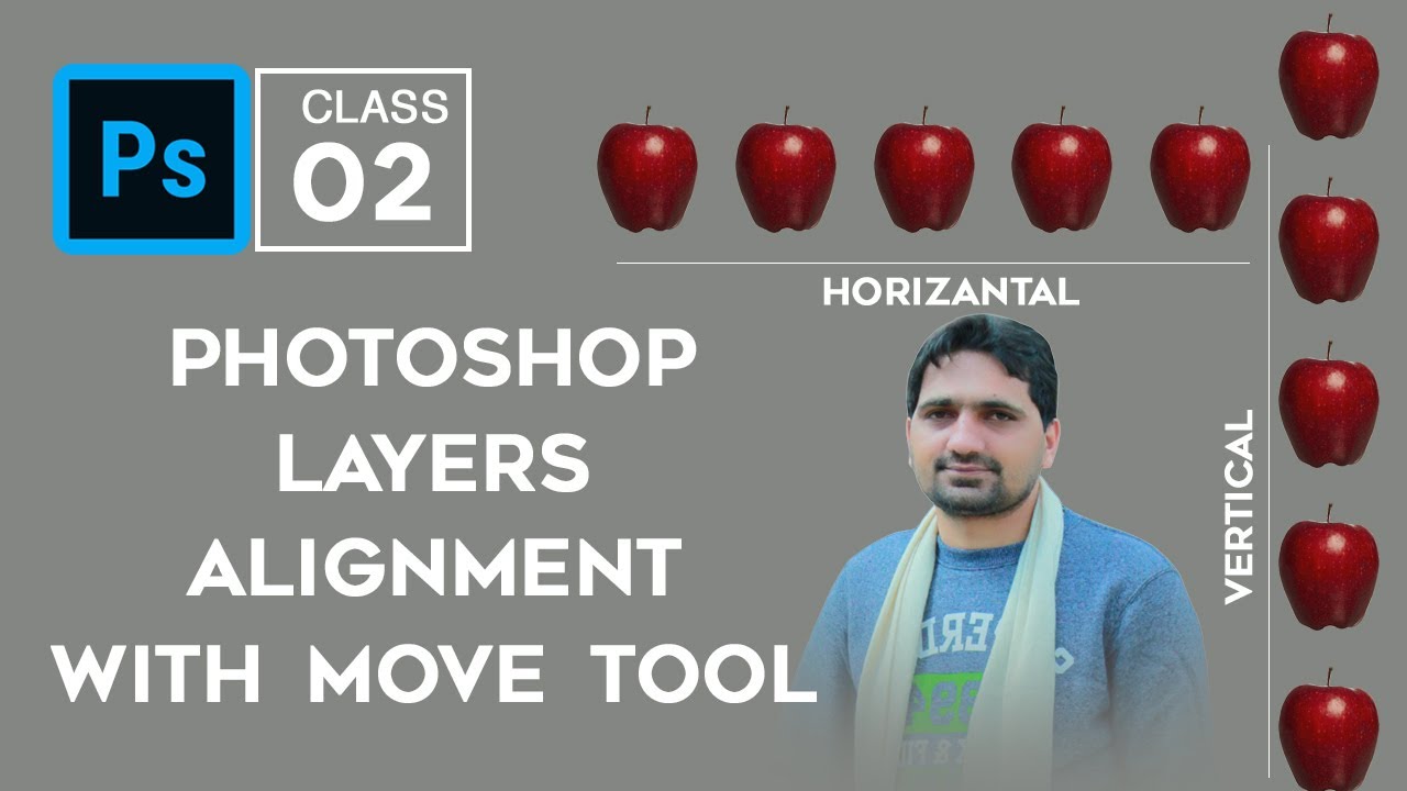 Alignment Layers - Adobe Photoshop Essential Training - Class 2 - YouTube