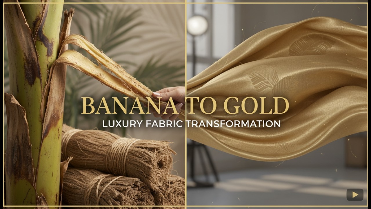 How Banana Fiber Becomes Luxury Fabric | The Future of Sustainable ...