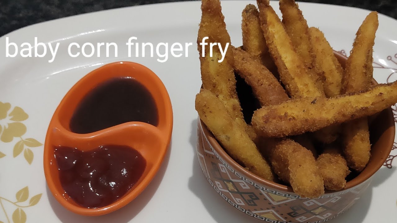 Baby corn finger fry l fried baby corn l crispy and crunchy baby corn ...
