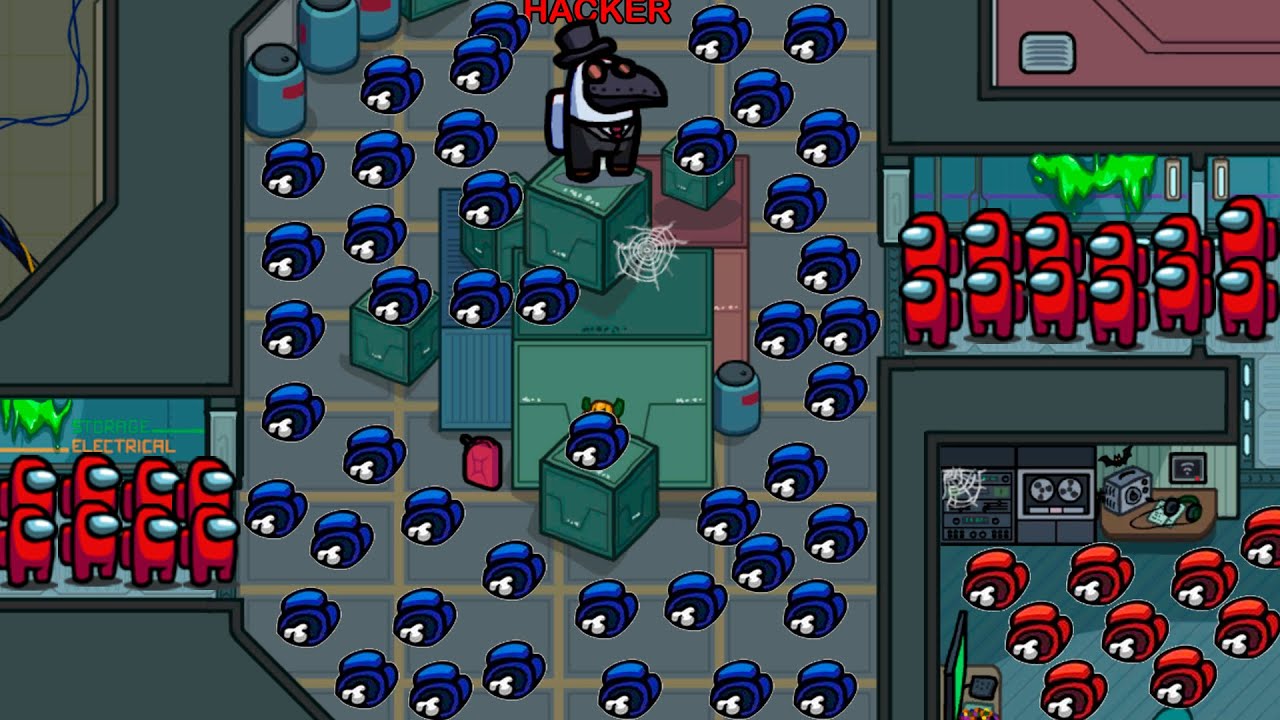 Among Us, but with 1001 players *1000 noob vs 1 hacker* - YouTube