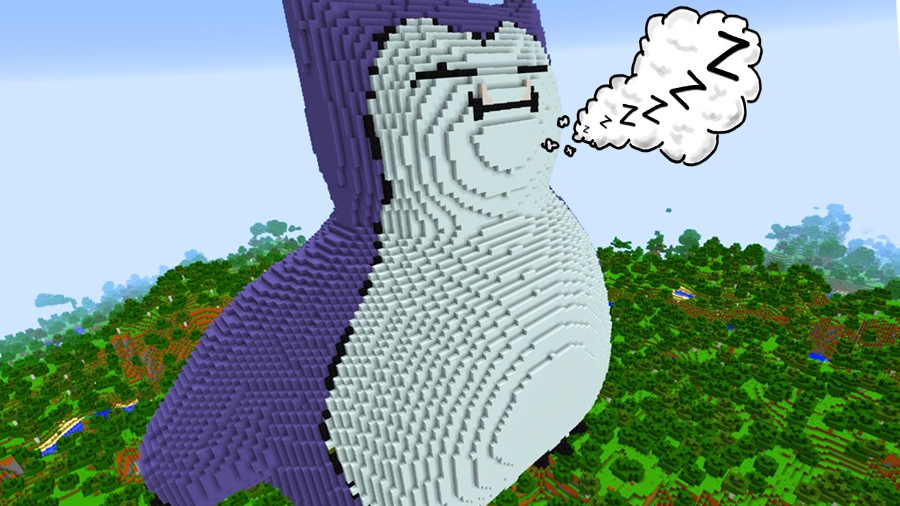 MINECRAFT vs POKEMON GO : GIGA SNORLAX VS REZENDE!! - YouTube