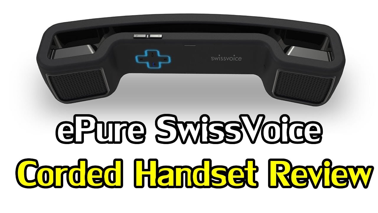 ePure SwissVoice Corded Handset Review - YouTube