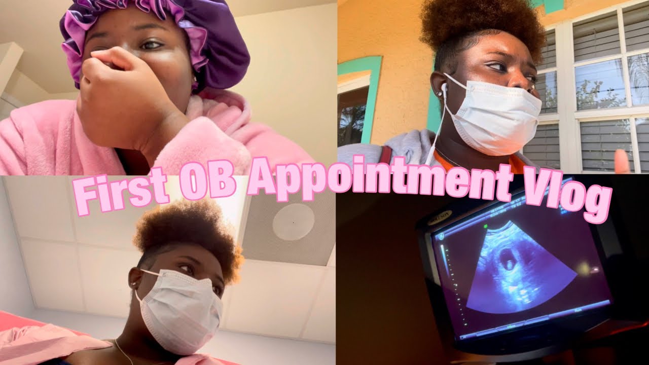 VLOG | COME WITH ME FOR MY FIRST OB APPOINTMENT (I got to see the baby ...