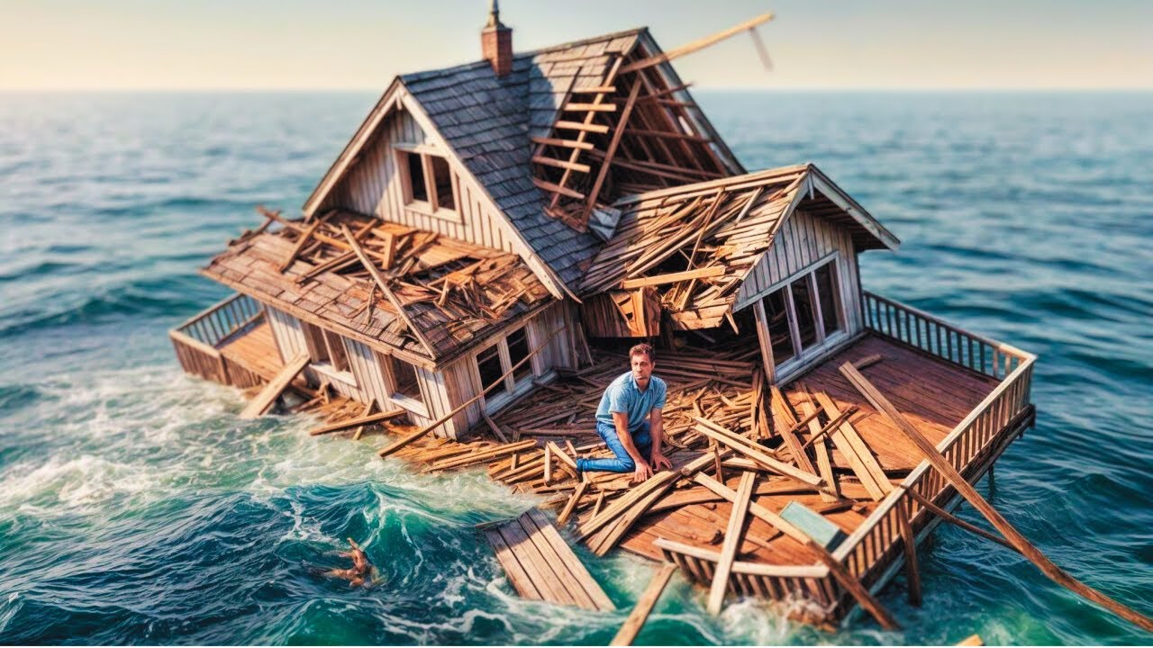 In 2063, with Earth submerged, the last man survives on a tiny patch of ...