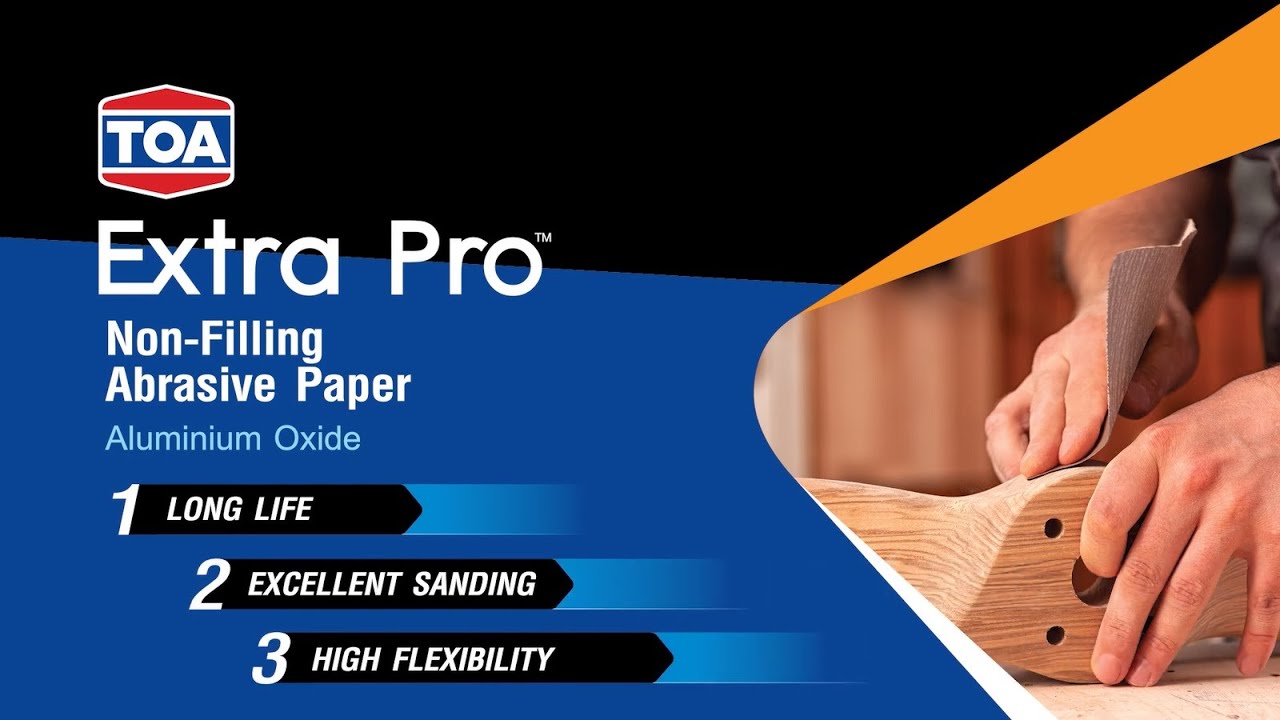 Nhám tờ TOA Extra Pro - Sandpaper TOA EXTRA PRO for Wood & Paint - YouTube