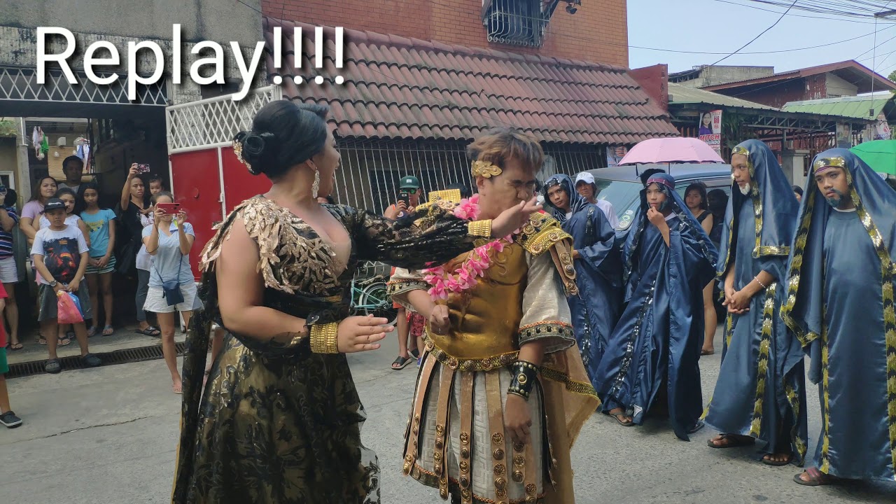 Claudia Slapping Pontius Pilate In Slow Motion: Street Senakulo 2019 at ...
