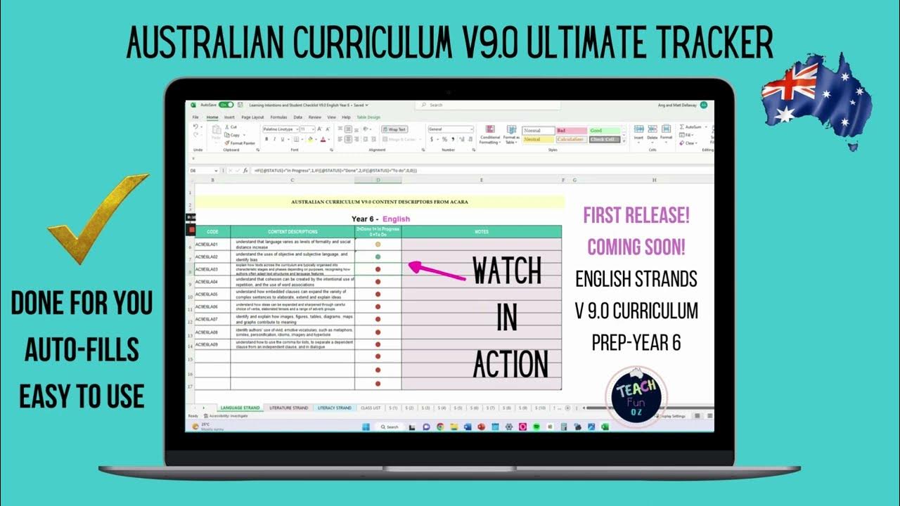 Australian Curriculum V9.0 Curriculum Trackers Available Now - YouTube