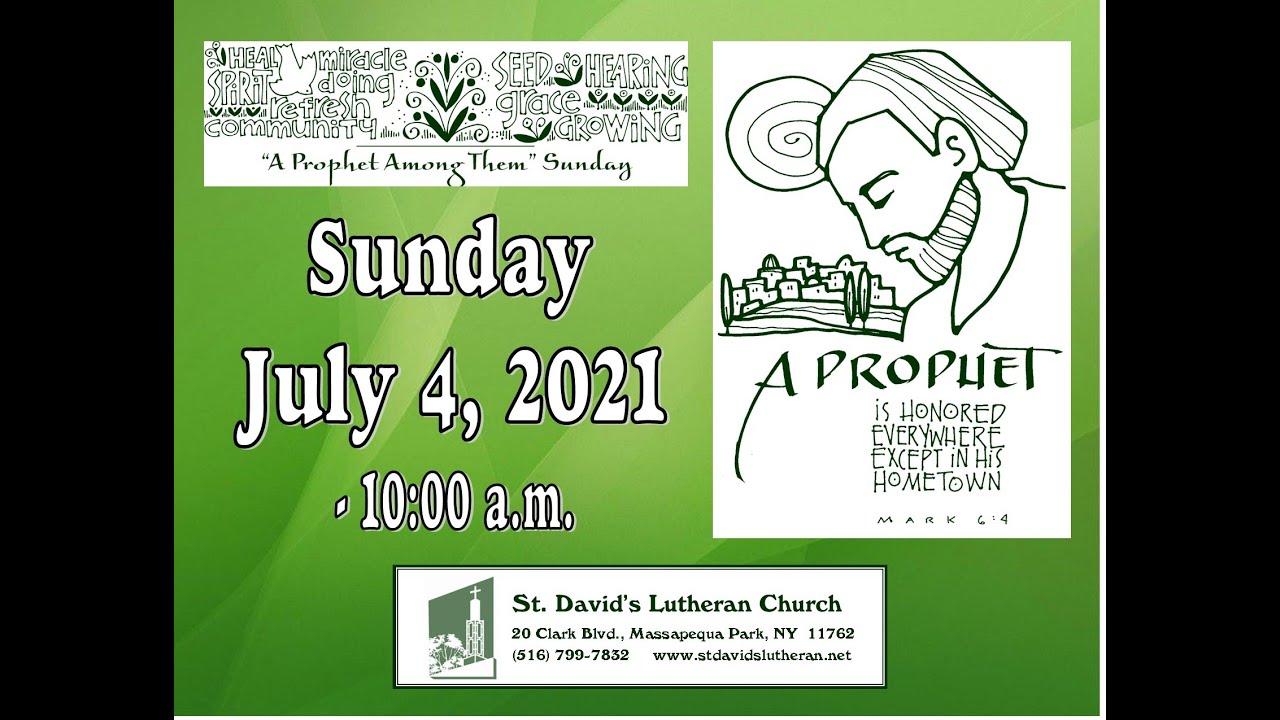 The 6th Sunday after Pentecost- Sunday, July 4th, 2021 - YouTube