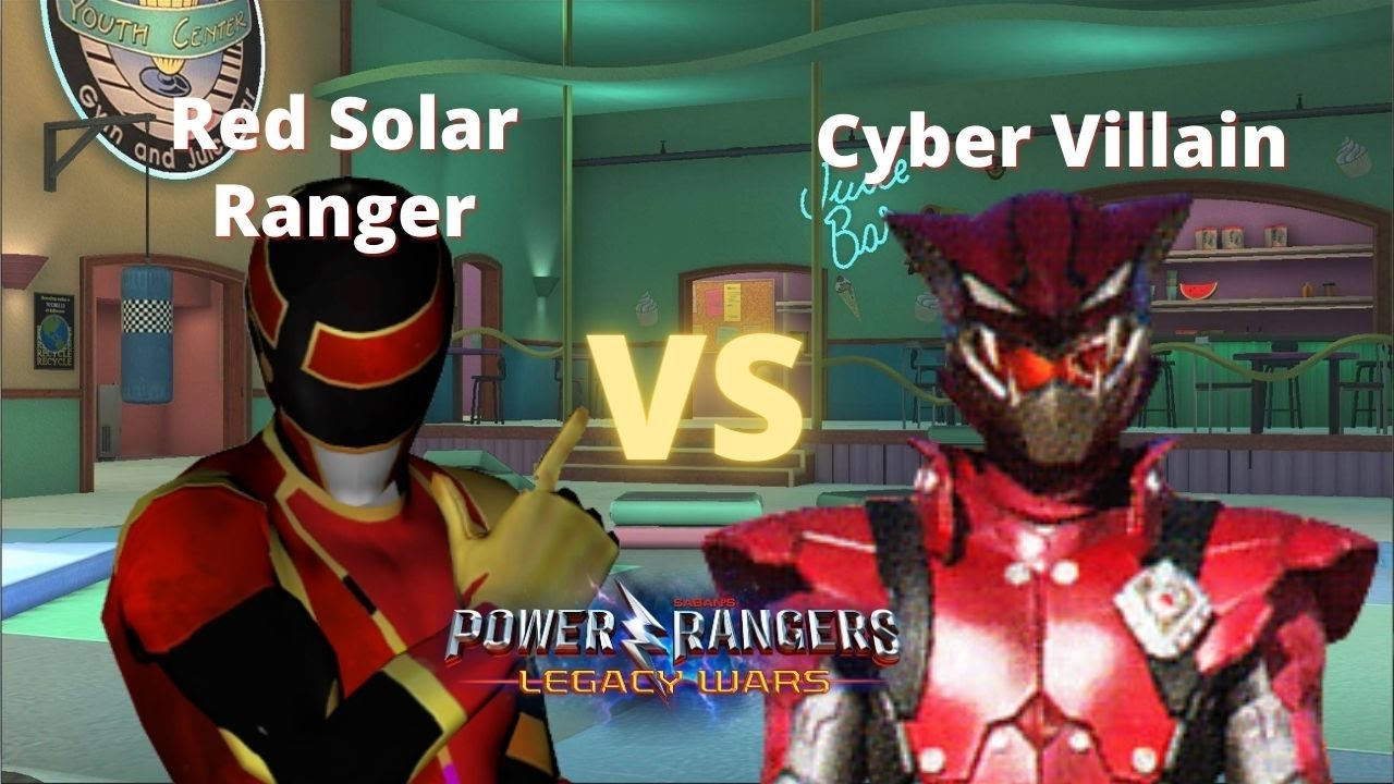 Red Solar Ranger Andros vs Cyber Villain Blaze - Power Rangers: Legacy ...