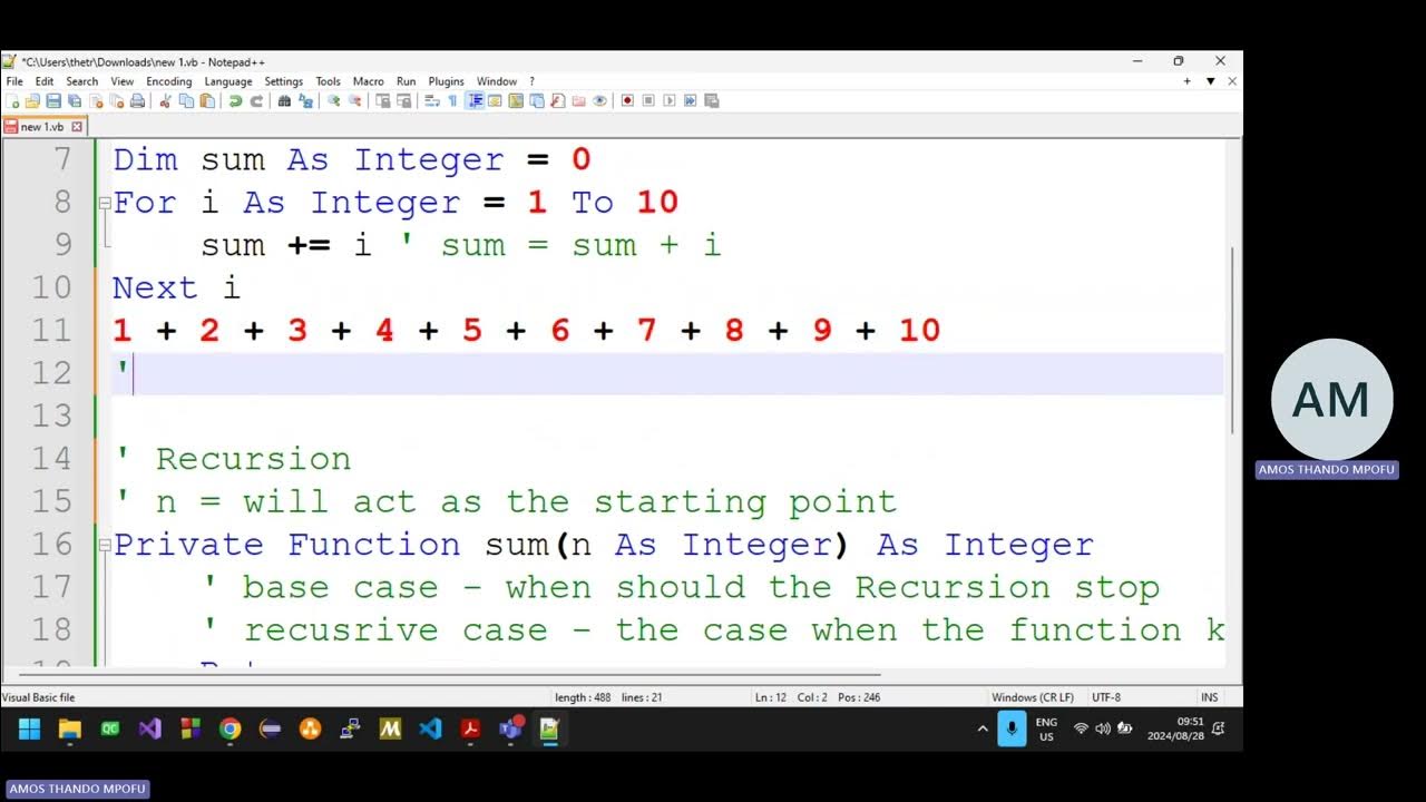 Revision: Informatics ST1 2021 MEMO - YouTube