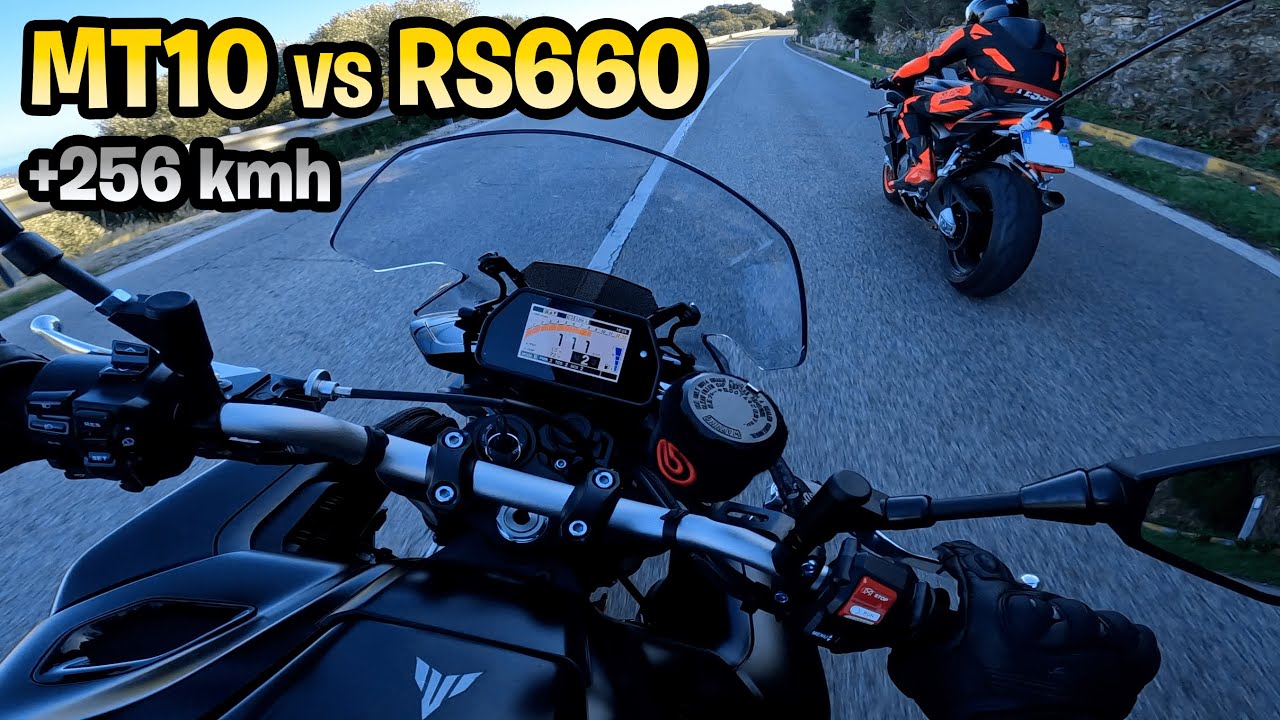 Yamaha Mt10 2023 (Stock) VS Aprilia Rs660 2023 (remap) *TOP SPEED 256 ...