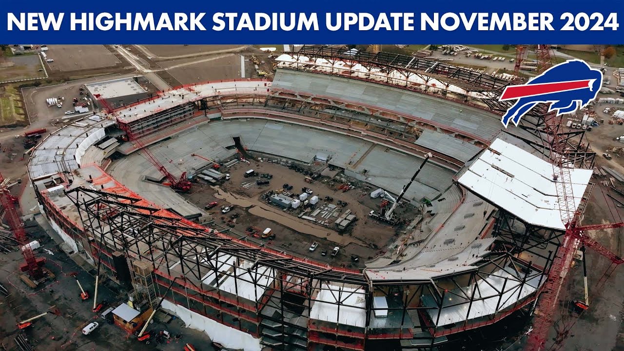 New Highmark Stadium Drone November 2024 Construction Update | Buffalo ...