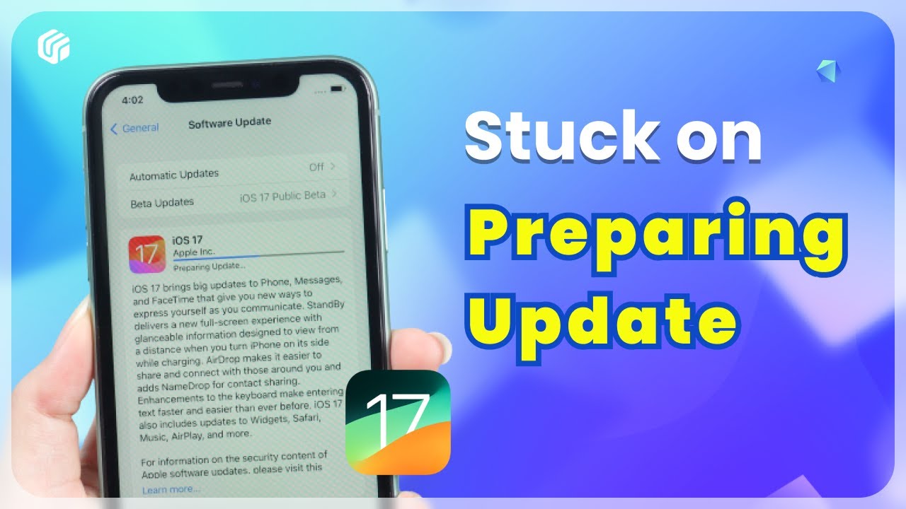 How to Fix Preparing Update Stuck iOS 17 on Any iPhone/iPad [iOS 17 ...