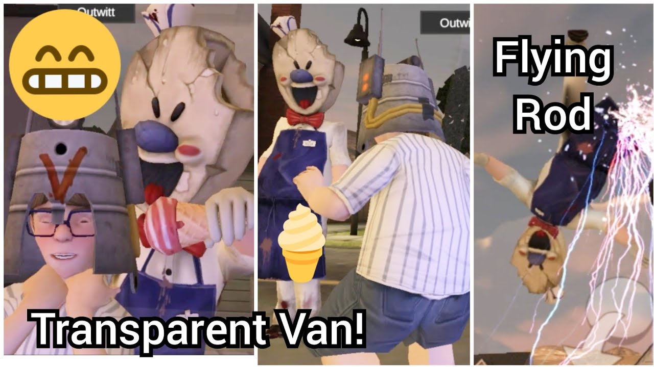 Transparent Van in Ice Scream 3 opening scene. Also flying Rod! - YouTube