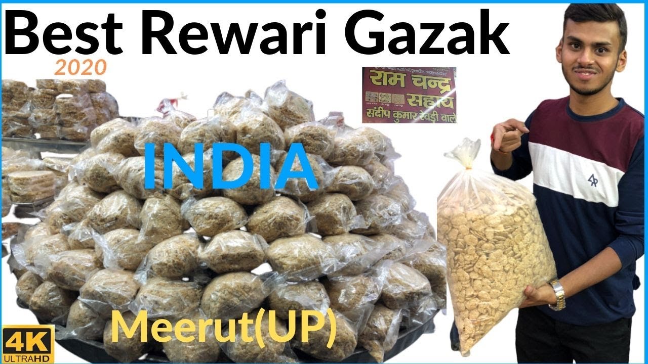 Best |Til ki REWARI| Til gur GAZAK | Ram Chand Sahay In Meerut Food ...
