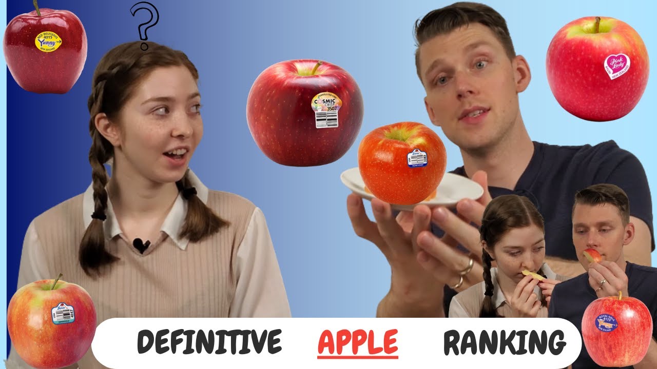 Which APPLE is best? -blind taste test of Cosmic Crisp, Gala, Pink Lady ...