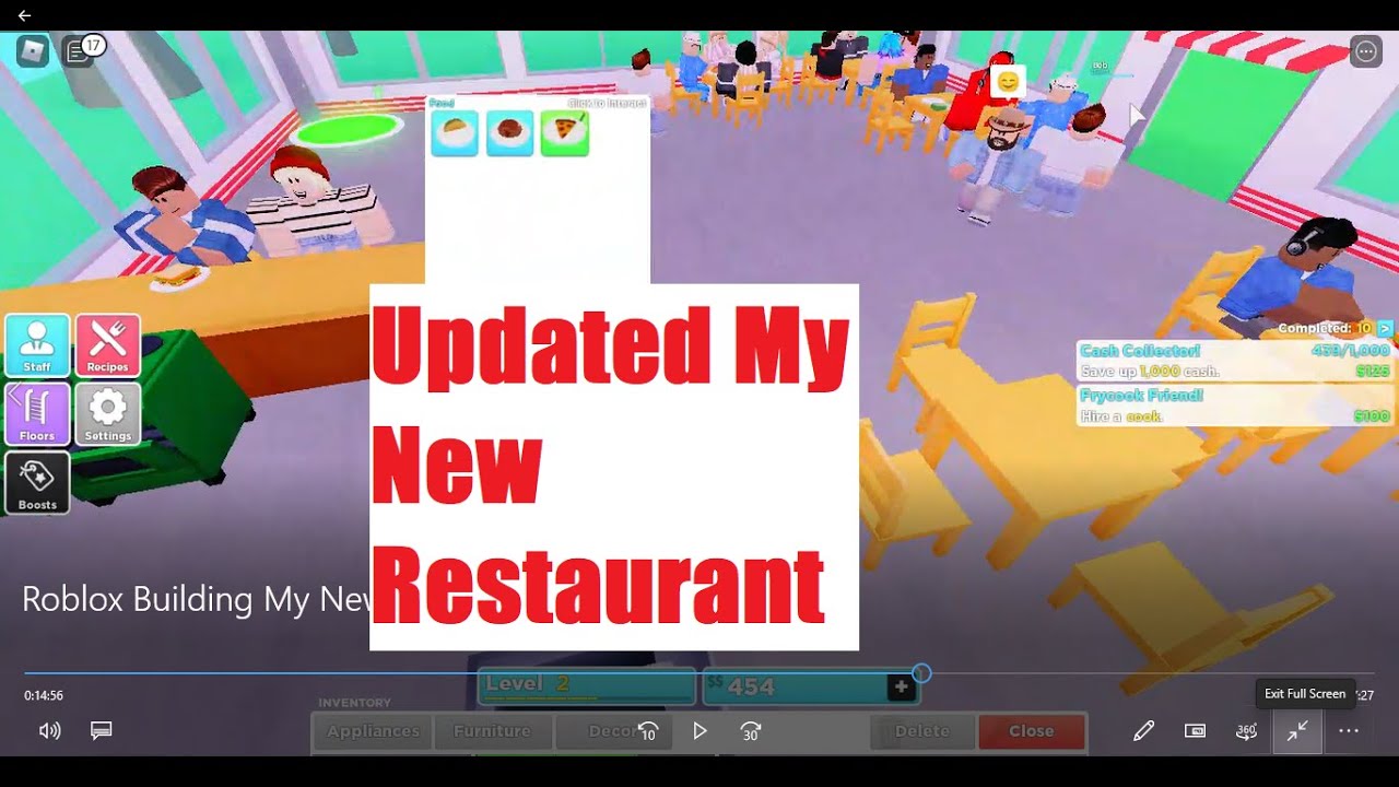 Roblox Building My New Restaurant 2 | GamePlay | Walkthrough - YouTube