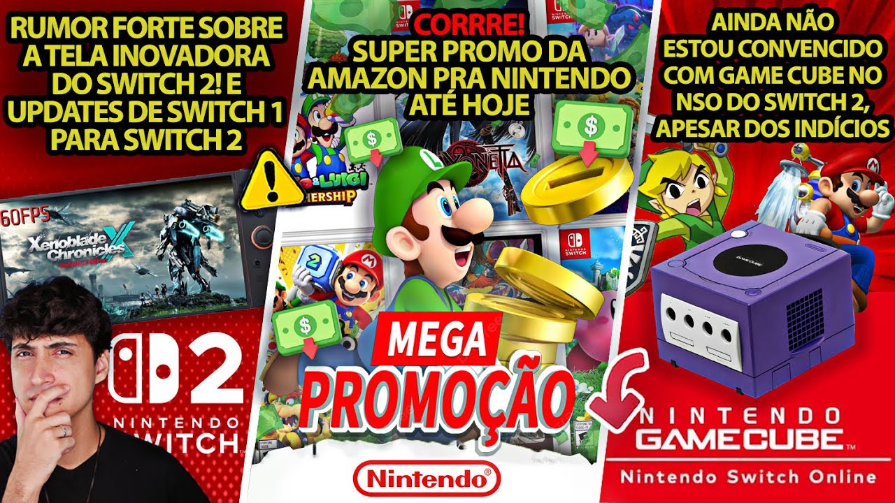 Rumor sobre a Tela Inovadora do Switch 2 | Vários Indícios: Update pra Switch 2 em Jogos de ...