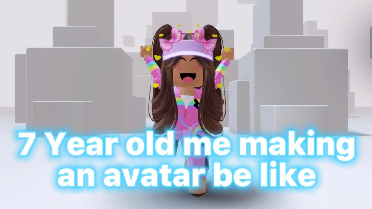 7 YEAR OLD ME MAKING AN AVATAR BE LIKE- 👌🤩// Roblox trend // Roblox ...