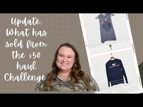 $50 Haul Challenge: Update on What has sold so far for me! Can I at ...