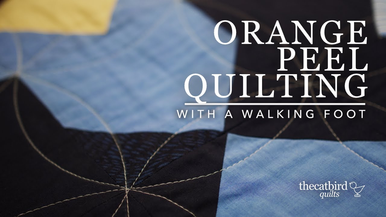 How To Sew An Orange Peel Quilting Pattern With a Walking Foot - YouTube