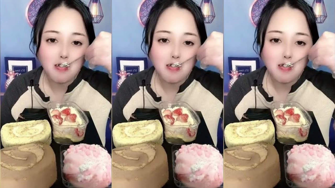 Eating cake asmr It's delicious to eat and want to eat more mukbang ...