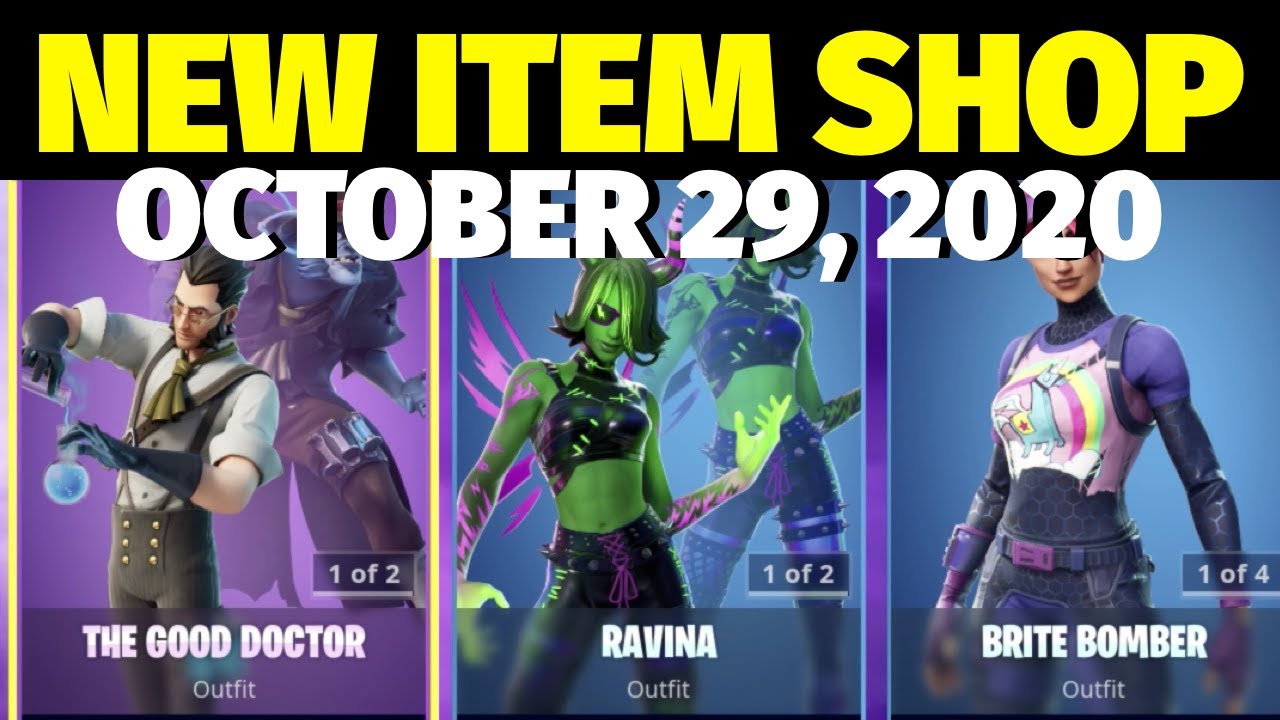 Fortnite New Item Shop Update - October 29, 2020 | Fortnite Battle ...