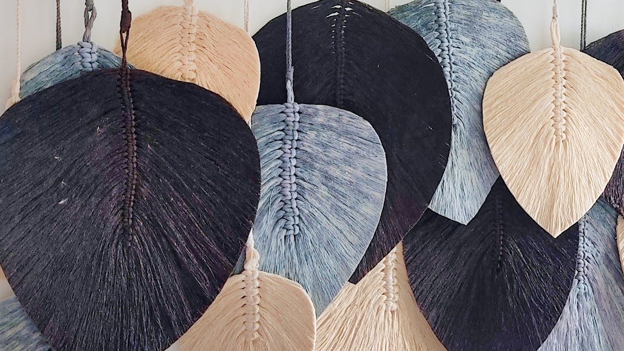 Paso a paso hojas En Macramé / Kit Disponible - YouTube