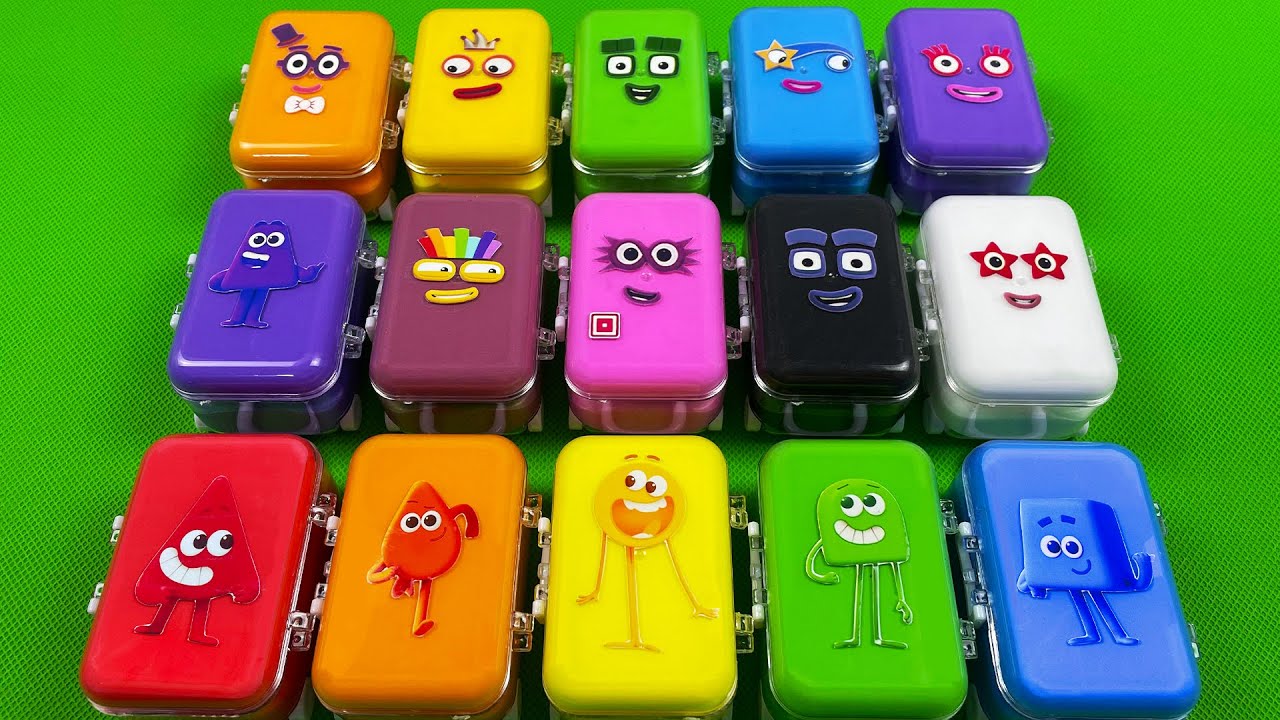 Colourblocks & Numberblocks | Looking Clay With Suitcases Coloring ...