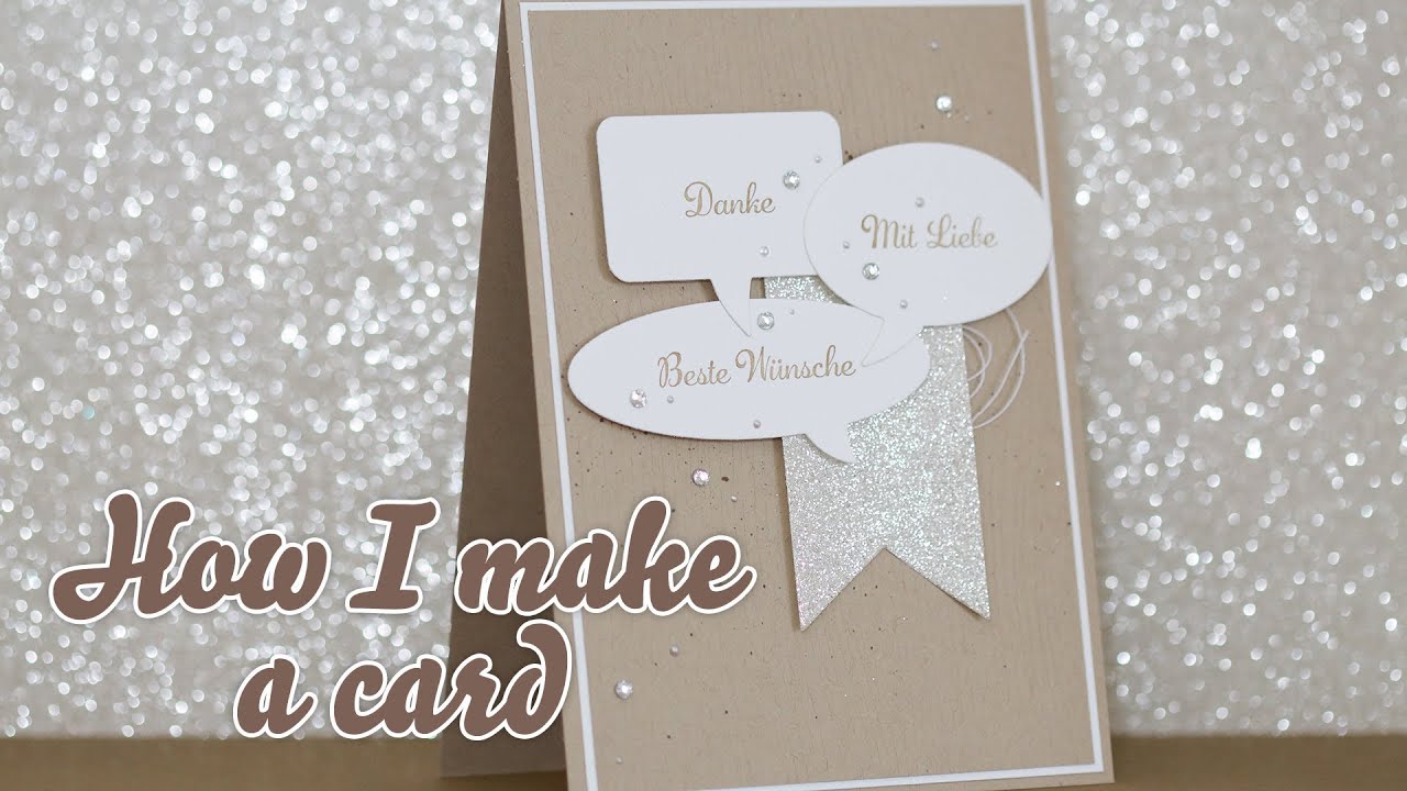 KARTE - How I make a card - Word Bubbles [HD] - YouTube