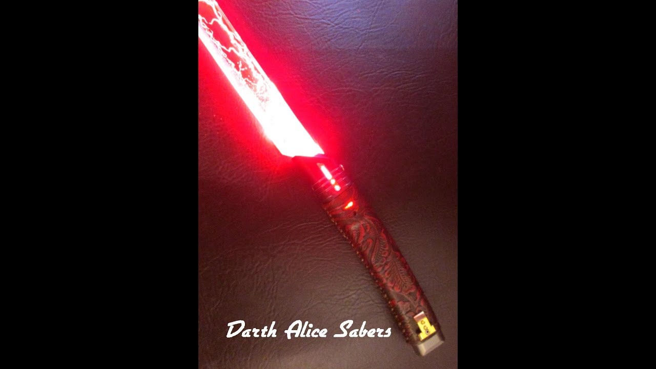 The Sith Hurlant a custom lightsaber by Darth Alice - YouTube