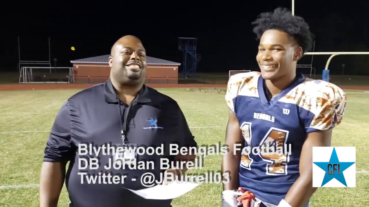 CFI Interview - DB Jordan Burrell - Blythewood Bengals - YouTube