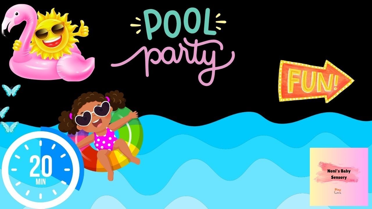 Pool Party Sensory Video - YouTube