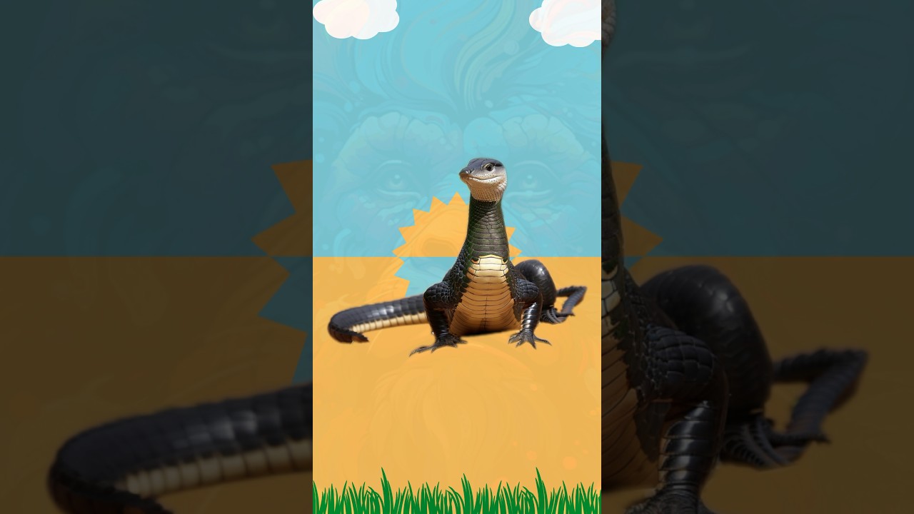 A snake lizard mixed with crocodile duck #animals - YouTube