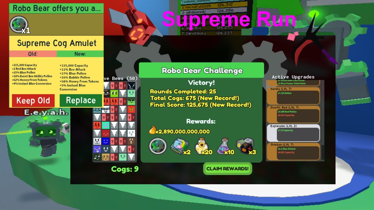 Supreme Cog RBC White Hive | Bee Swarm Simulator - YouTube