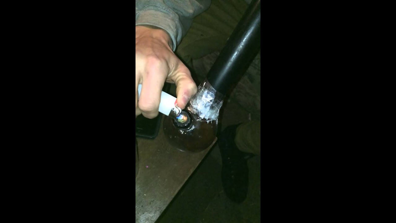 Homemade bong popper(Tobacco+Weed) - YouTube